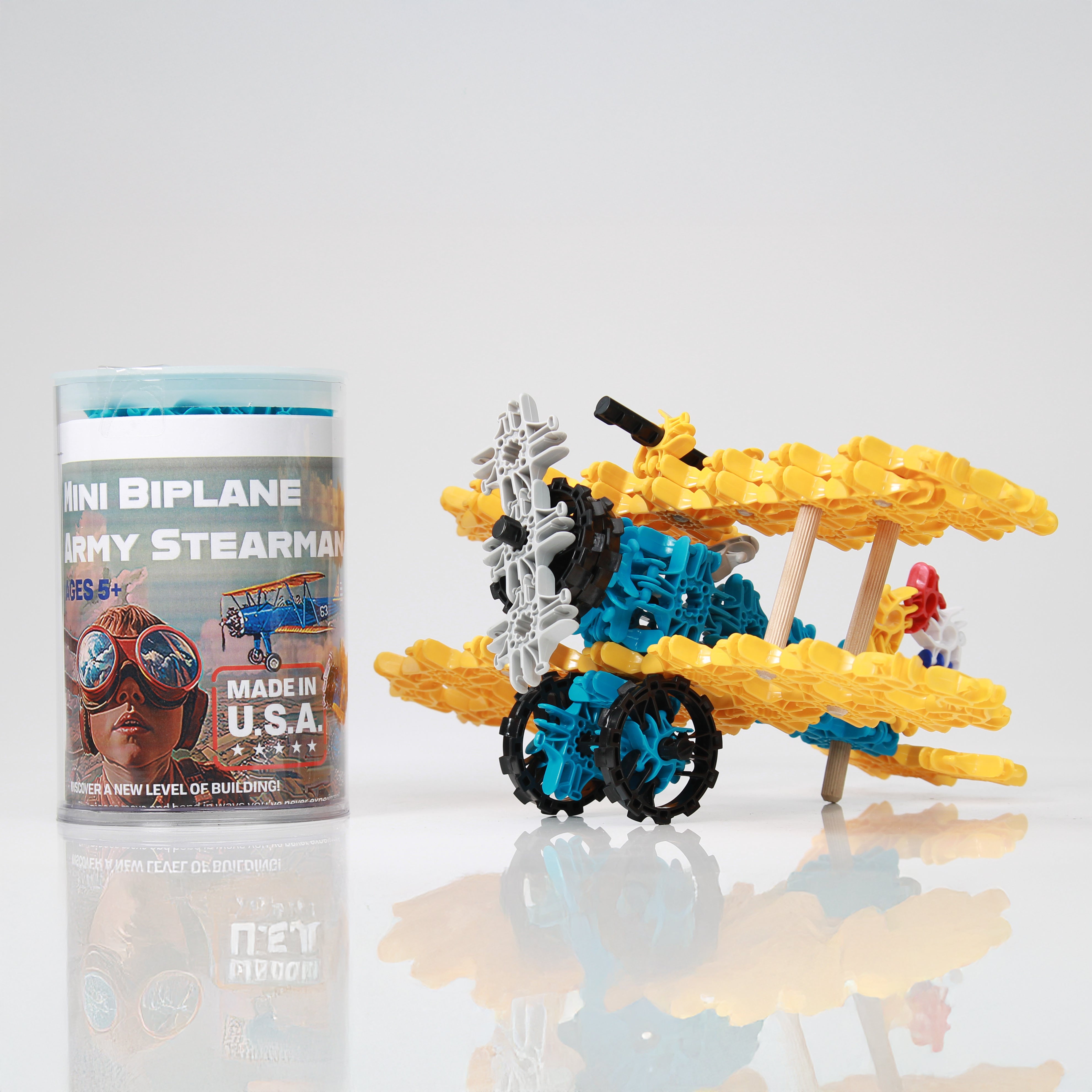 Mini Planes Blue Biplane – LUX BLOX