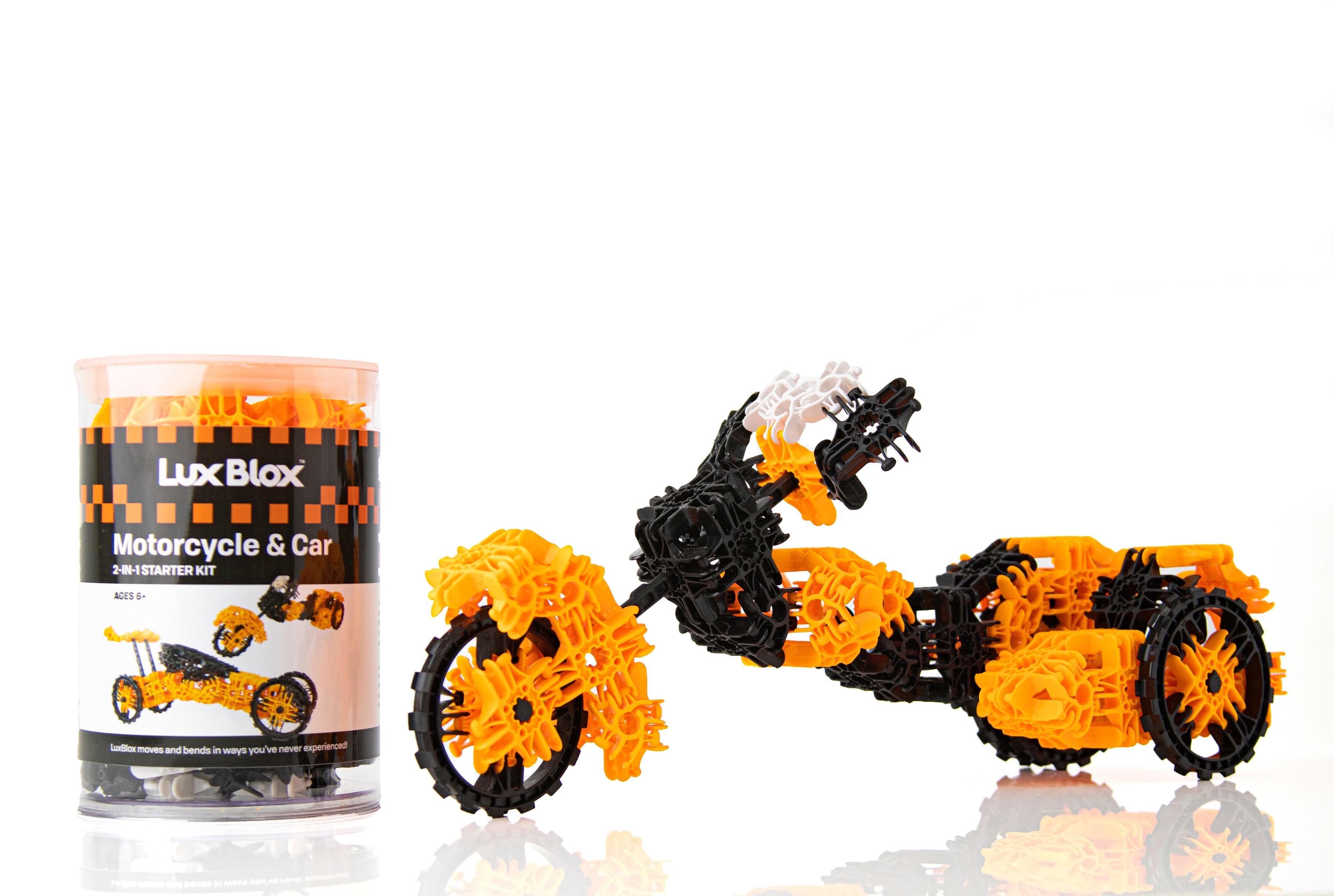Motorcycle/Car 2-in-1 Fun - 100 Piece Starter Pack – LUX BLOX